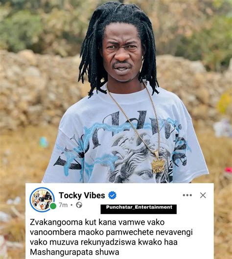 Punchstar Just In Musician Tocky Vibes Speaks Facebook