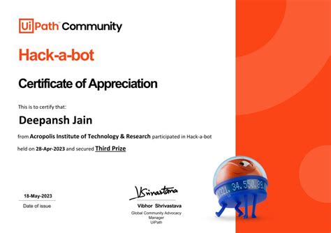 Deepansh Jain On Linkedin Hackabothackathon Uipathcommunity
