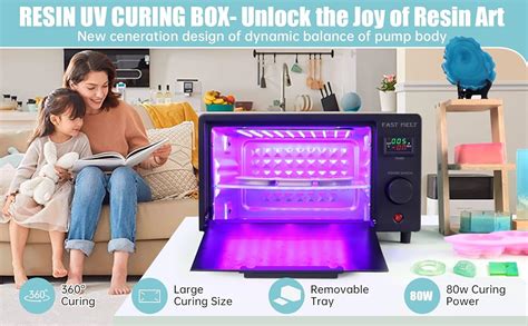 Fast Melt Uv Resin Curing Box 395nm Uv Curing Light