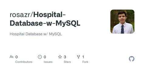 Github Rosazr Hospital Database W Mysql Hospital Database W Mysql