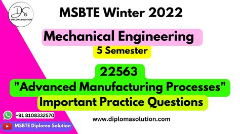22563 Advanced Manufacturing Processes Important Questions For Msbte