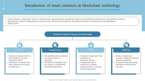 introduction of smart contracts in blockchain introduction to