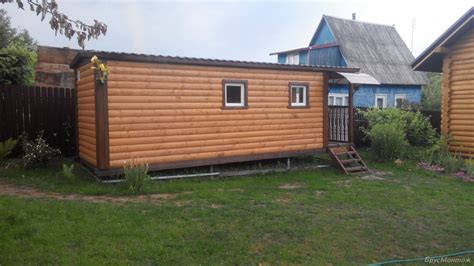 Готовая баня 7х2,3 с террасой