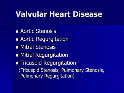 Ppt Valvular Heart Disease Powerpoint Presentation Free Download