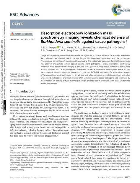 Pdf Desorption Electrospray Ionization Mass Spectrometry Dokumentips