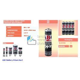 Price List Aneka ABC Baterai Misalnya ABC Battery Baterai Carbon Zinc Super Power Hitam Kecil R AA