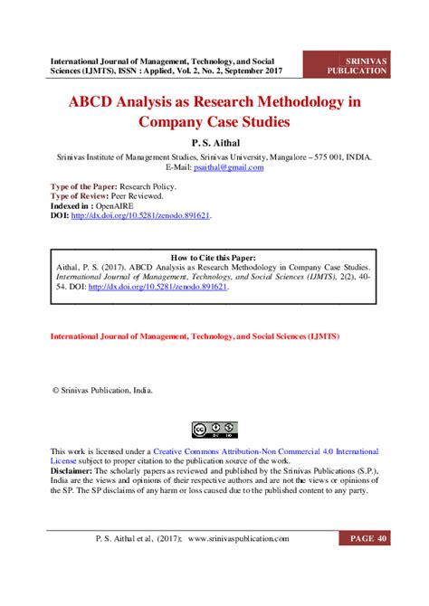 Pdf Abcd Analysis As Research Methodology In Company Case Studies