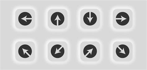 premium vector collection arrows icon control navigation illustration