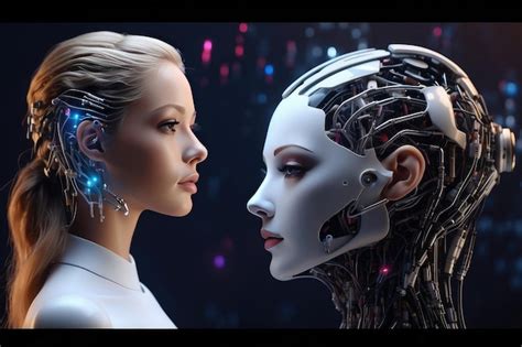 premium photo technology robotics futuristic data science data