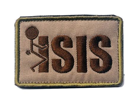 Embroidered Isis Hunter Patch Hook Andloop Tactica Morale Patches