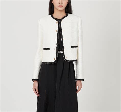 산드로 브레이드 라운드넥 자켓 위시버킷