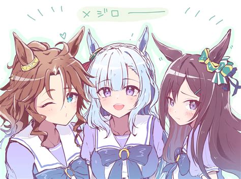Mejiro Dober Mejiro Palmer And Mejiro Ardan Umamusume Drawn By