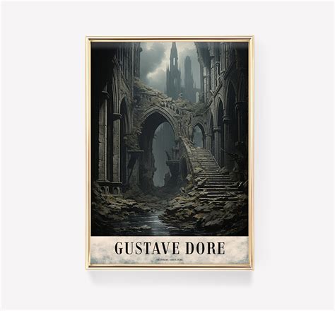 Victorian Structure Art Gustave Dore Gothic Awesome Poster No Frame