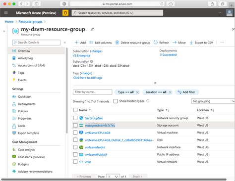 快速入門：建立資料科學虛擬機器 Resource Manager 範本 Azure Data Science Virtual