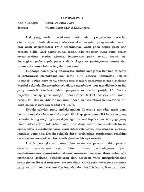 Laporan Pmo Juni 2024 Pdf