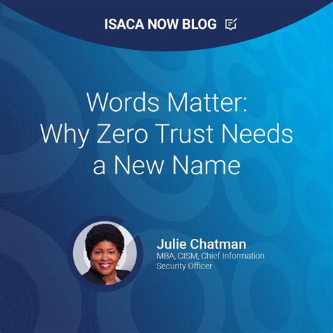 Iman Lotfi On Linkedin Isaca Now Blog 2025 Words Matter Why Zero Trust