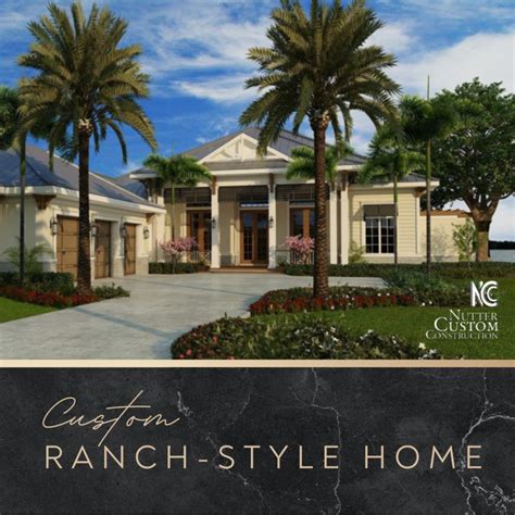 Building A Custom Ranch Style Home In Sarasota New Homes Near Nokomis