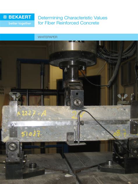Wp Determining Characteristic Values For Fiber Reinforced Concrete Pdf Concrete