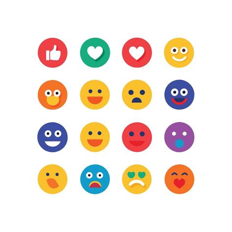 Reaction Icon Set Collection Illustration 47562788 Vector Art At Vecteezy