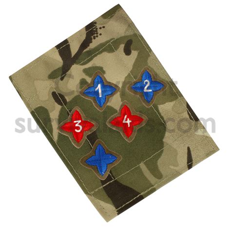 Pcs Army Cadet Force Proficiency Star Badges Packs Of 10 And Singles Survival Aids