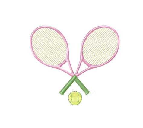 Tennis Embroidery Design Monogram Herrington Design