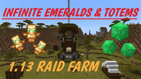 EASY 1 13 Raid Farm Minecraft Bedrock Tutorial Pillager Spawning And