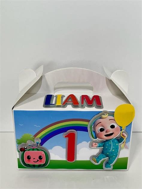 Cocomelon Favor Box Cocomelon Party Cocomelon Birthday Etsy
