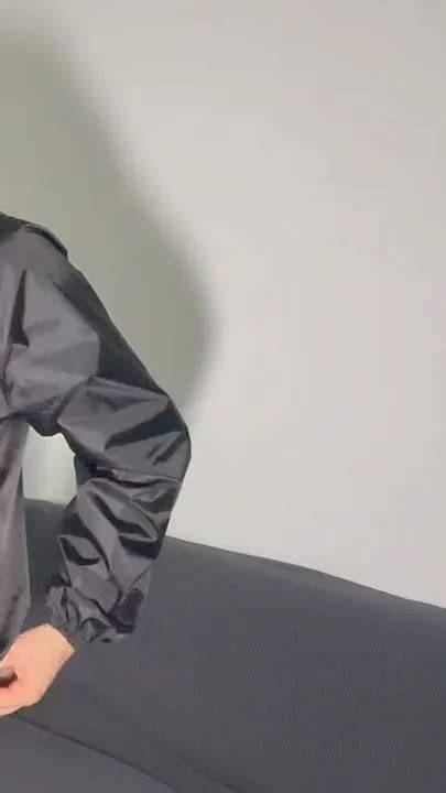 Fh0001 Shiny Nylon Rain Jacket German Shemale Amateur Amateur Porn By