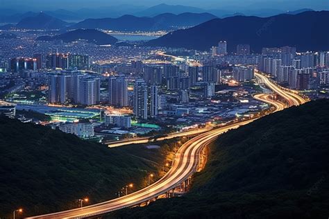 산이 보이는 도시 건축학 경기도 높은 해상도 배경 일러스트 및 사진 무료 다운로드 Pngtree
