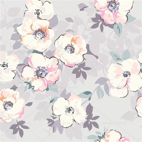 فایل وکتور پترن گل و برگ گرافیک با طعم تربچه