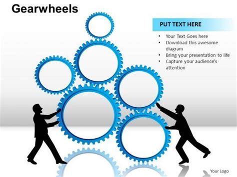Powerpoint Backgrounds Chart Gear Wheel Ppt Backgrounds
