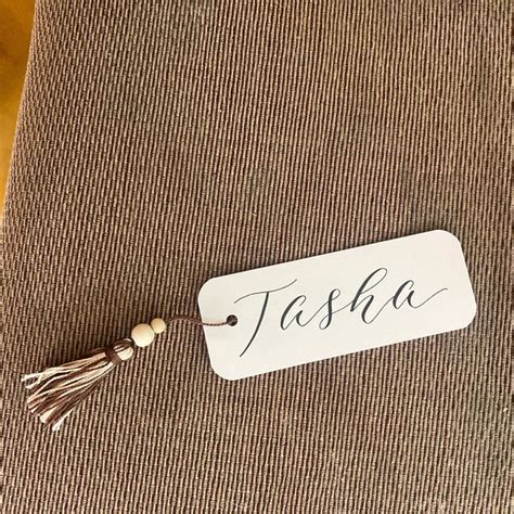 Personalized Bookmark Bookmarks Custom Calligraphy Bookmarks Tassel