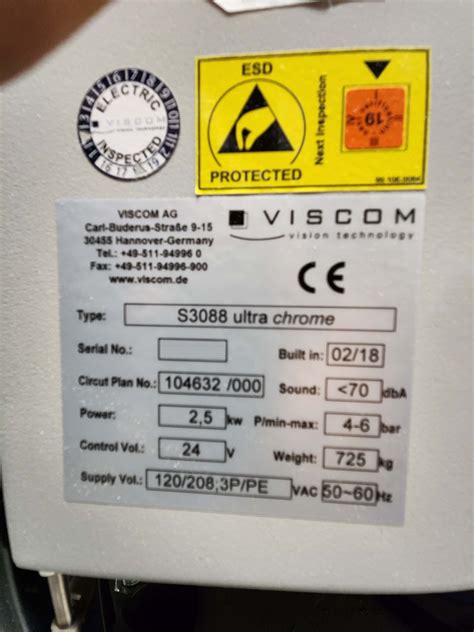 Viscom S3088 Pc Board Inspector Used For Sale Price 293717104 2018