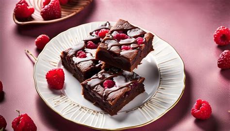 Premium Photo Tempting Raspberry Almond Brownies With Raspberry Jam