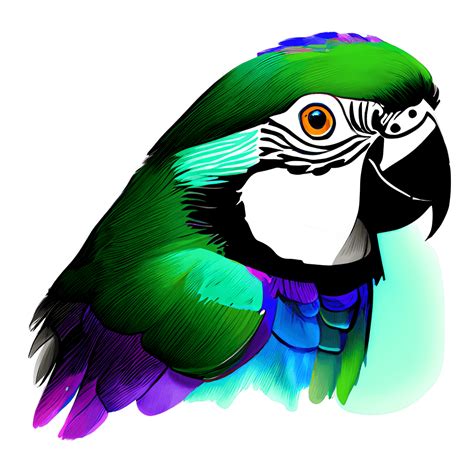 Hyper Realistic Pencil Sketch Of A Parrot Creative Fabrica