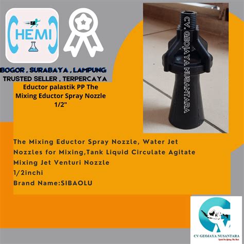 Jual Eductor Palastik Pp The Mixing Eductor Spray Nozzle 12 Shopee