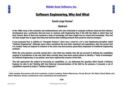 Pdf Software Engineering Why And What Pbrfiles