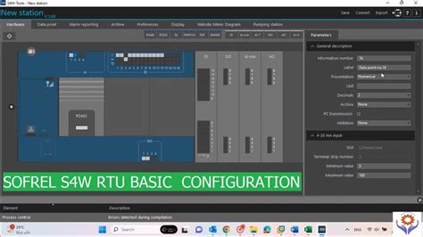 Sofrel S4w Rtu Configuration Part 1 Basic Configuration Of S4w Rtu