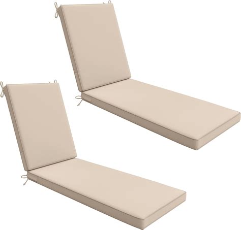 Aaaaacessories Outdoor Chaise Lounge Cushions Waterproof