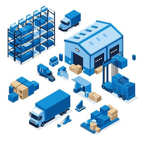 Streamlined Warehouse Solutions For Efficient Operations Premium Ai Generated Vector