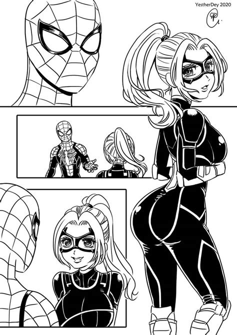 Ps4 Spidercat Comic Ink By Eromui Art On Deviantart