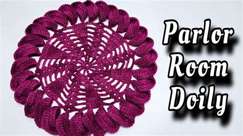 How To Crochet An Easy Doily Tutorial Parlor Room Doily Youtube