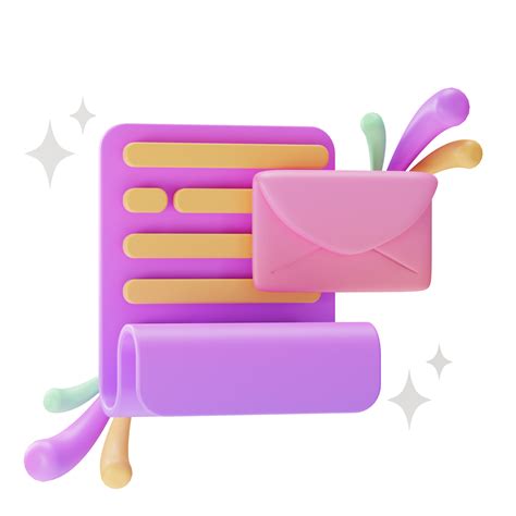 object ui icon newsletter 3d illustration 9338477 png