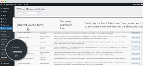 Backend Event Dashboard For Admin Skinx
