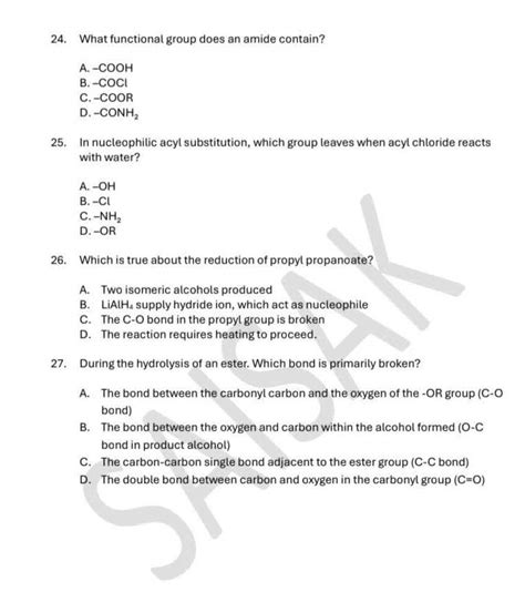 24 What Functional Group Does An Amide Studyx
