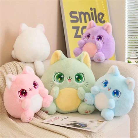 Peluche Chat Avec Gros Yeux