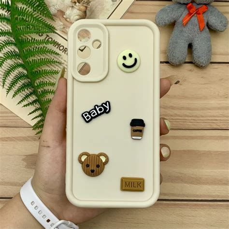 قاب گوشی Galaxy A34 5g سامسونگ سیلیکونی Solid Case عروسکی برجسته سه