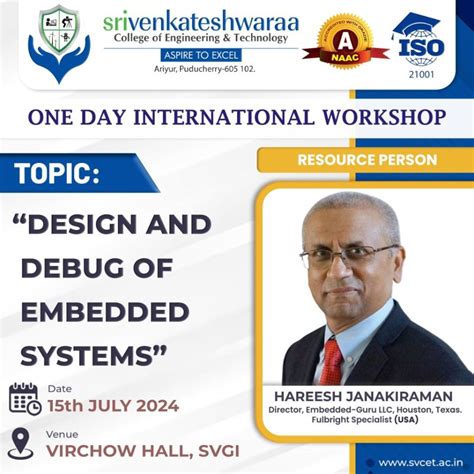 Anand Raj On Linkedin Internationalworkshop Embeddedsystems Workshophighlights