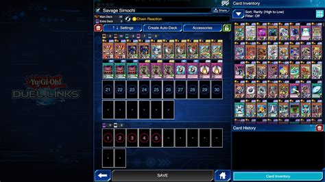 [deck] Savage Simochi Burn Deck It Runs Okay Like This But It Can Use Improvement Duellinks