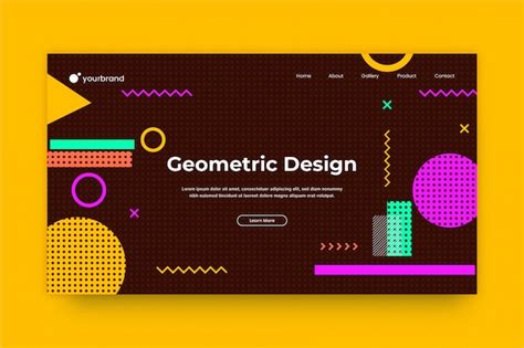 Premium Vector Abstract Website Design Or Landing Page Template